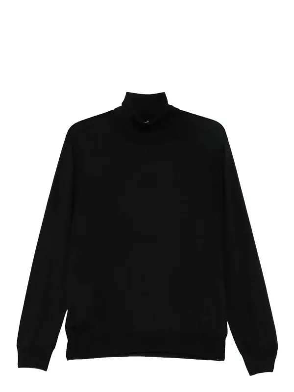 GRAN SASSO Turtleneck Top - Black