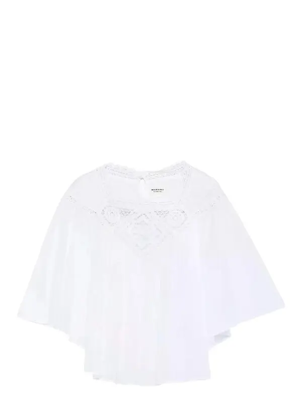 MARANT ETOILE Lace-detail Blouse - White
