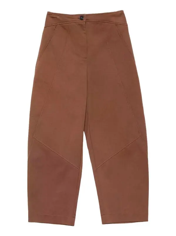 Patrizia Pepe Panelled Balloon Trousers - Brown