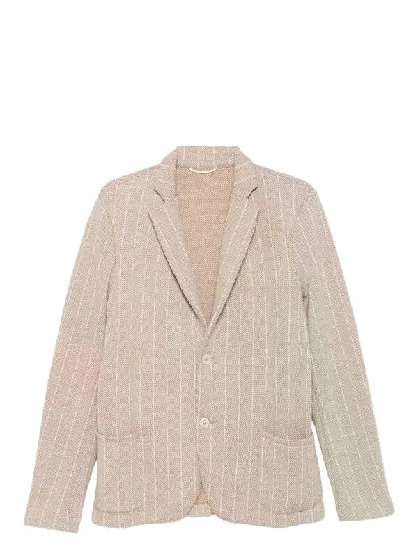 GRAN SASSO Virgin Wool Single-breasted Blazer - Neutrals