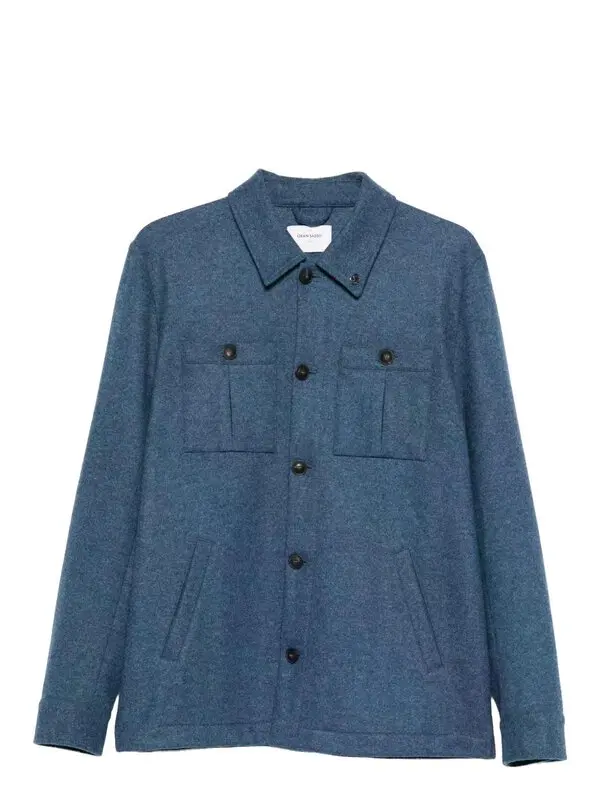 GRAN SASSO Button-fastening Patch-pocket Jacket - Blue