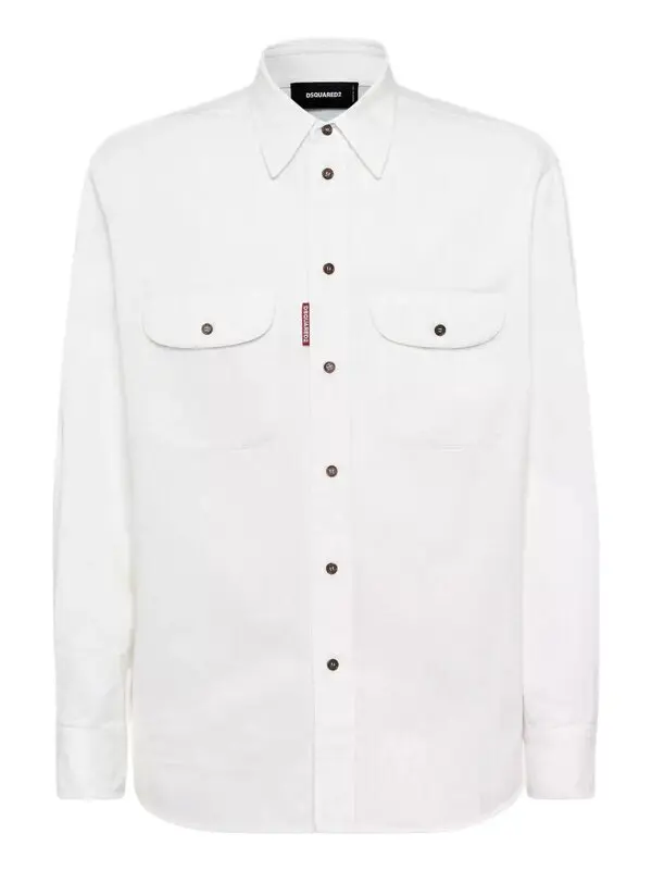 Dsquared2 Canadian-print Shirt - White