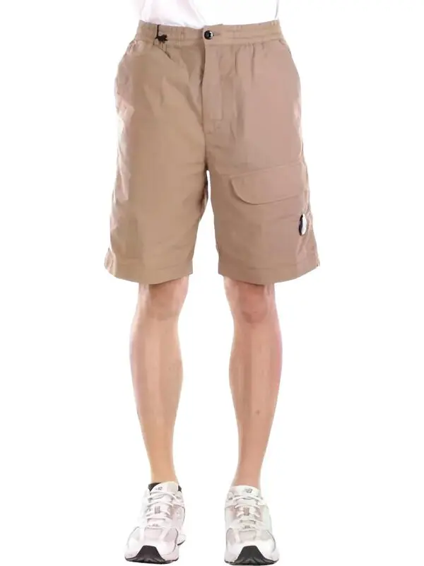 C.P. COMPANY Pocket Detail Elasticated-waist Shorts - Neutrals