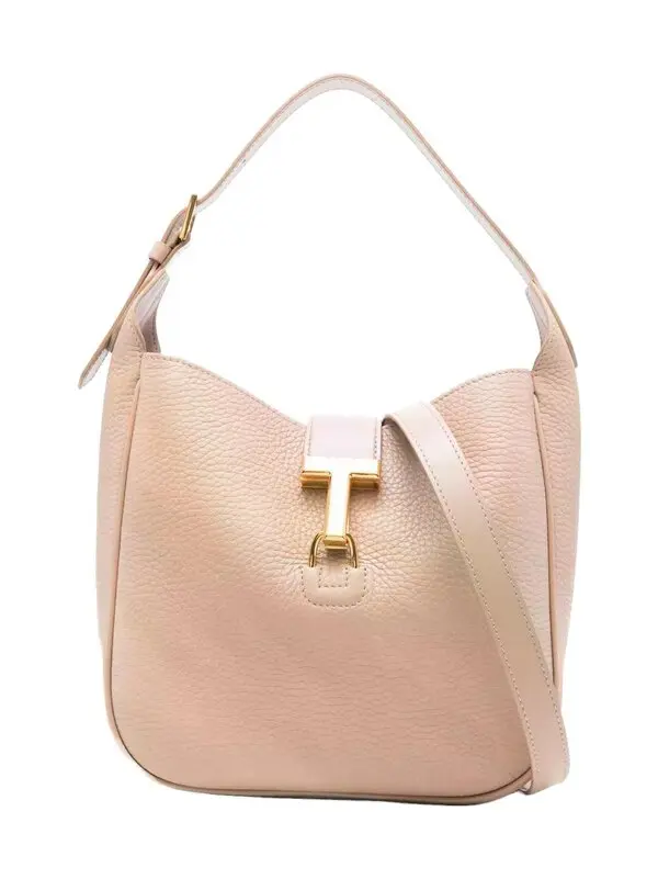 TOM FORD Small Tara Leather Shoulder Bag - Neutrals