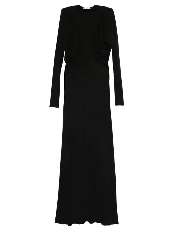 Stella McCartney Draped Maxi Dress - Black
