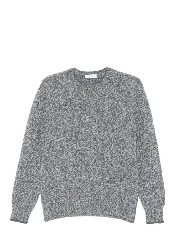 GRAN SASSO Speckled Wool Crew-neck Sweater - Grey