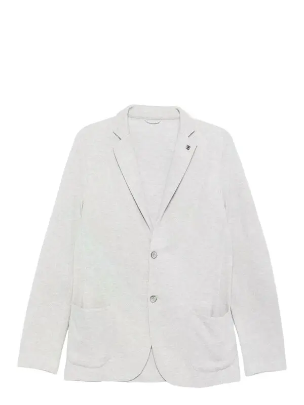 GRAN SASSO Linen-cotton Jacket - Grey
