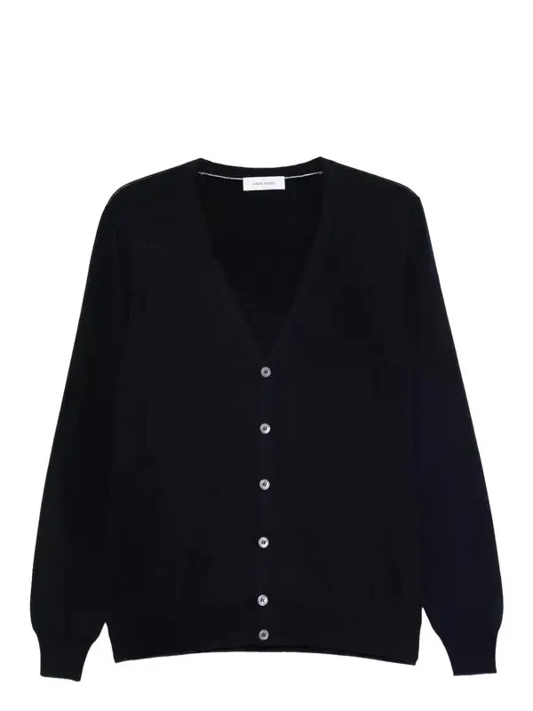 GRAN SASSO Button-front Wool Cardigan - Blue