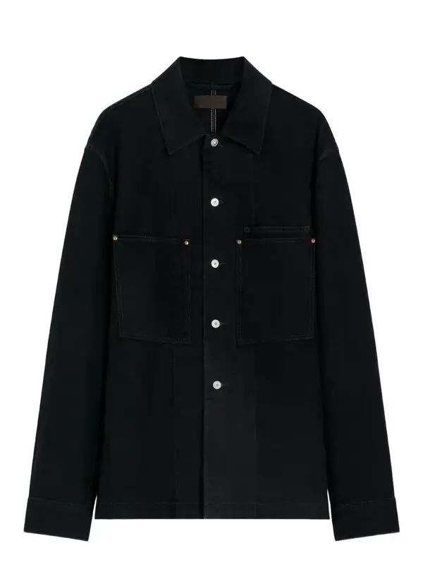 LEMAIRE Patch-pocket Front-closure Jacket - Black