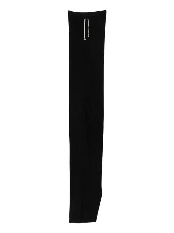 Rick Owens Drawstring-waist Side-slit Maxi Skirt - Black