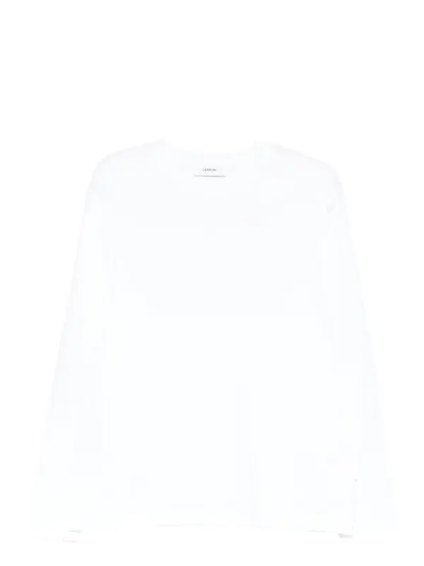 LARDINI Long-sleeve Cotton T-shirt - White