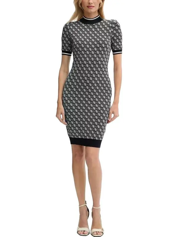 Guess Patterned Mini Dress - Black