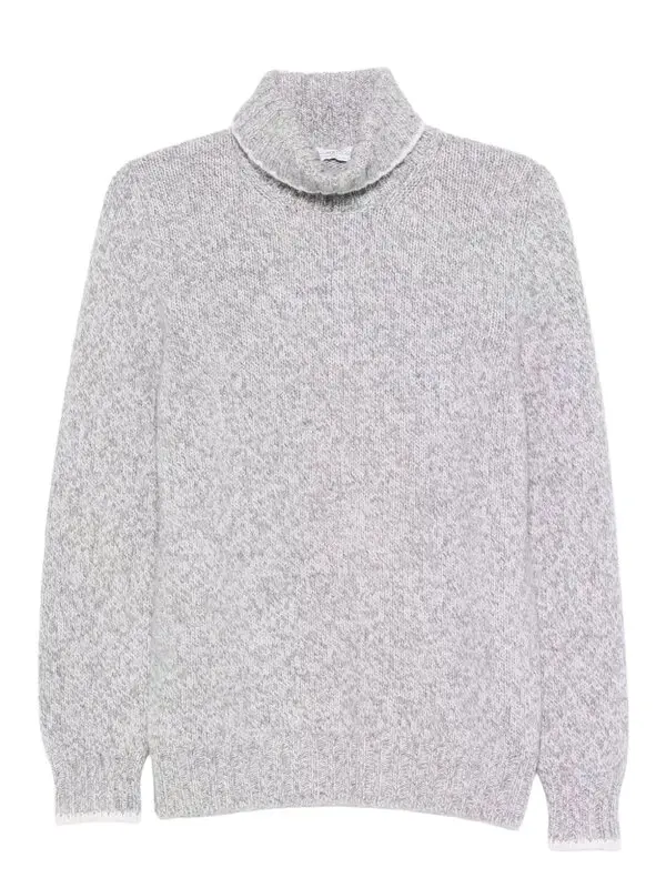 GRAN SASSO Wool Turtleneck Sweater - Grey