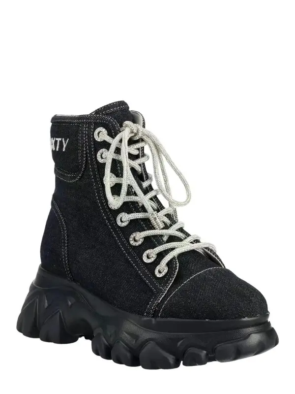 Miss Sixty Denim High-top Sneakers - Black