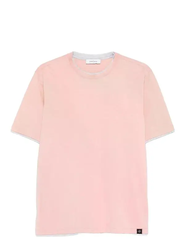 GRAN SASSO Layered Cotton T-shirt - Pink