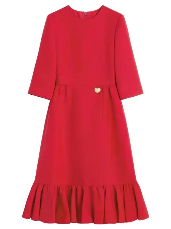 Valentino Garavani Crepe Midi Dress - Red