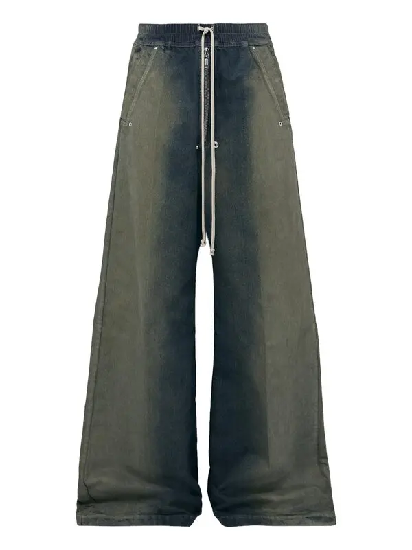 Rick Owens Bela Wide-leg Drawstring Jeans - Blue