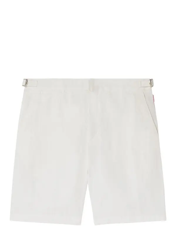 Orlebar Brown Norwich Straight-leg Linen Shorts - Neutrals