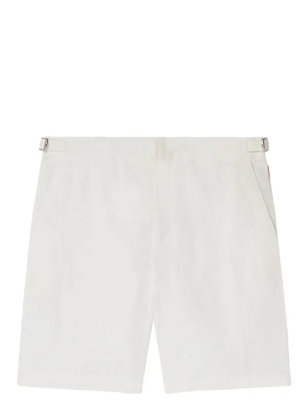 Orlebar Brown Norwich Straight-leg Linen Shorts - Neutrals