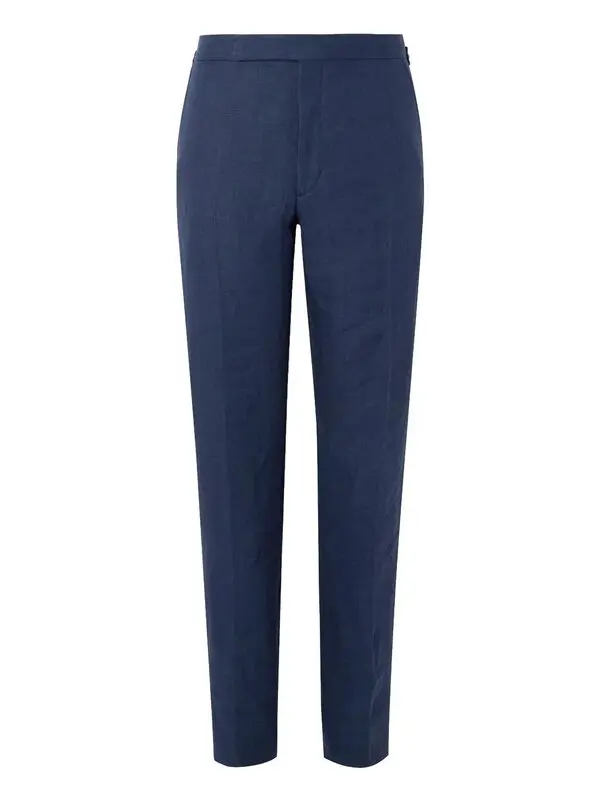 Ralph Lauren Linen Suit Trousers - Blue