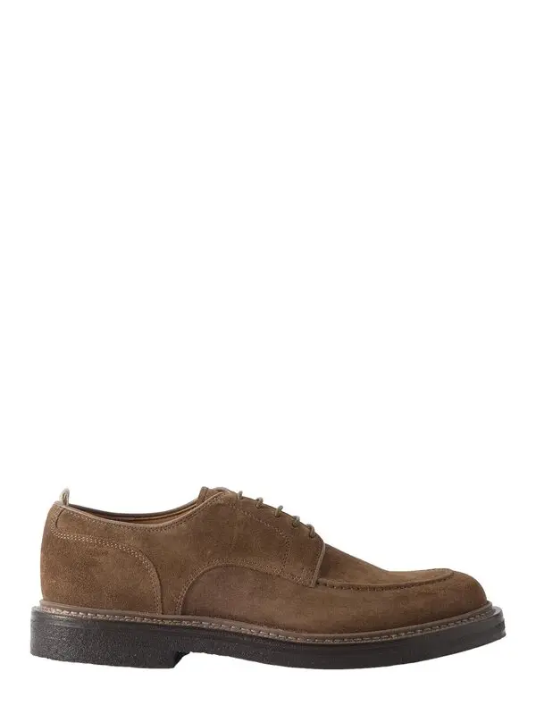 Officine Creative Aston 003 Suede Derby Shoes - Brown