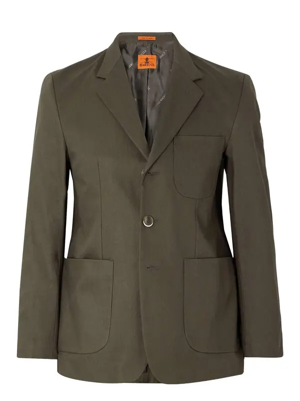 Barena Venezia Cotton-twill Suit Jacket - Green