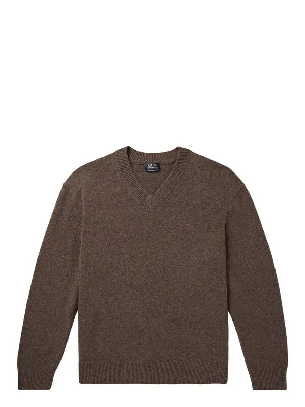 A.p.c. Dany Wool Sweater - Brown