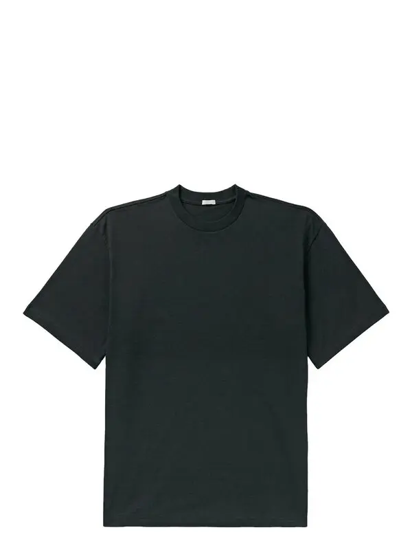 A.PRESSE Heavy Weight Cotton-jersey T-shirt - Black