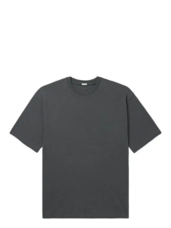 A.PRESSE Cotton And Cashmere-blend Jersey T-shirt - Gray