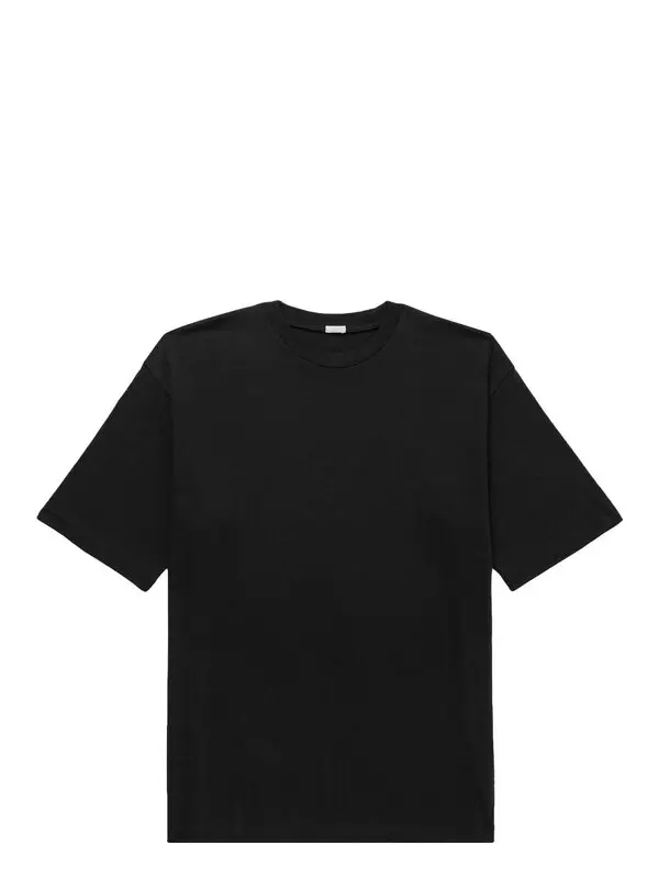 A.PRESSE Cotton And Cashmere-blend Jersey T-shirt - Black