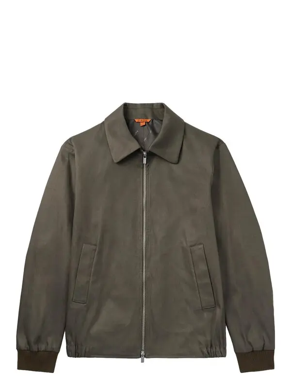 Barena Venezia Cotton-gabardine Blouson Jacket - Green