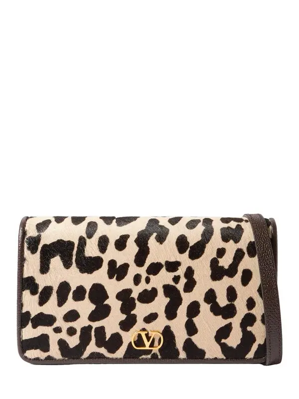 Valentino Garavani Vlogo Signature Mini Leopard-print Shoulder Bag - Animal Print