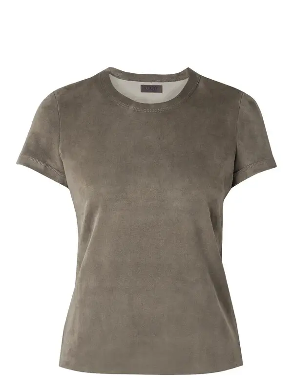 Stouls Suede T-shirt - Gray