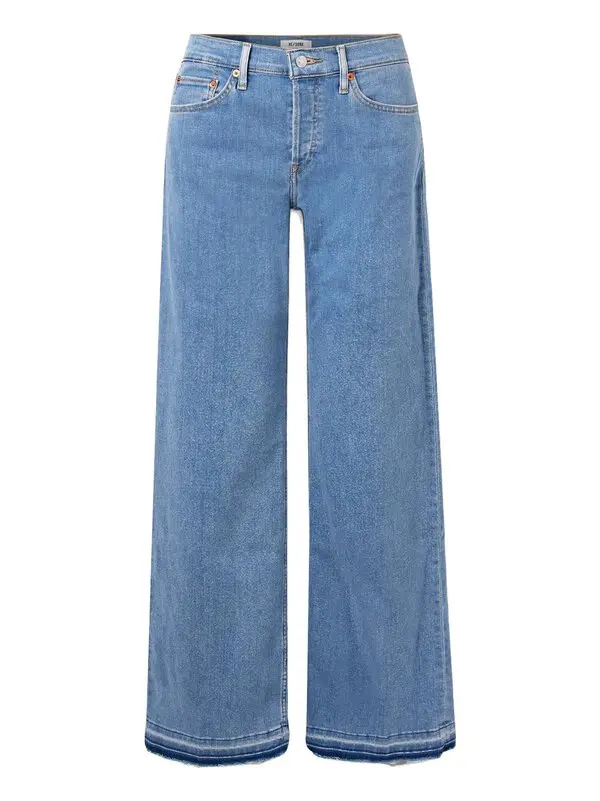 RE/DONE Mid-rise Wide-leg Jeans - Blue