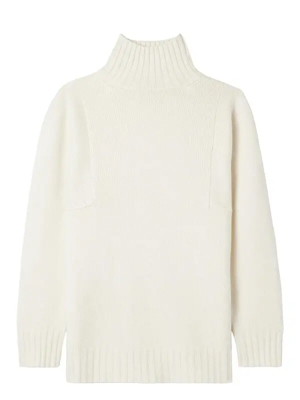 Max Mara Cashmere Turtleneck Sweater - White