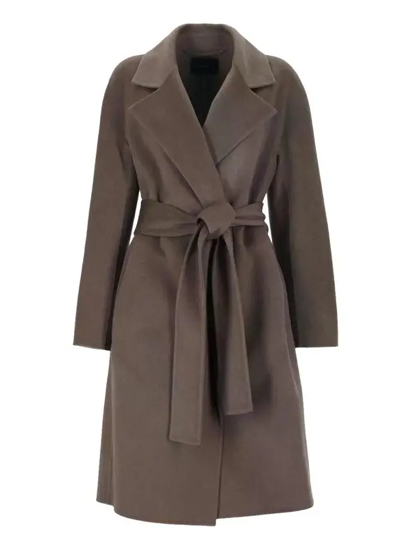 JOSEPH Belt-fastening Coat - Brown