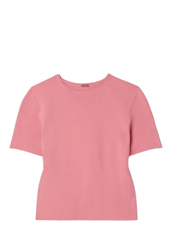 Cult Gaia Milios Knitted T-shirt - Pink