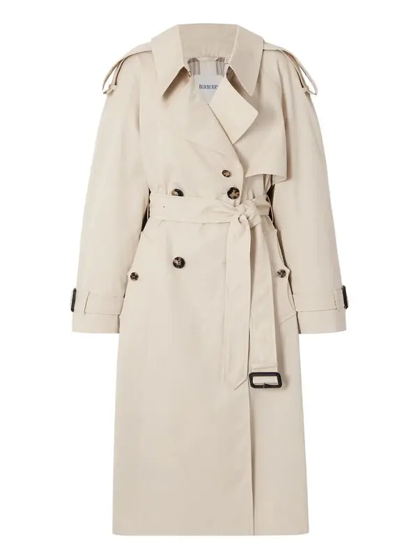 Burberry Fitzrovia Cotton-gabardine Trench Coat - Neutrals