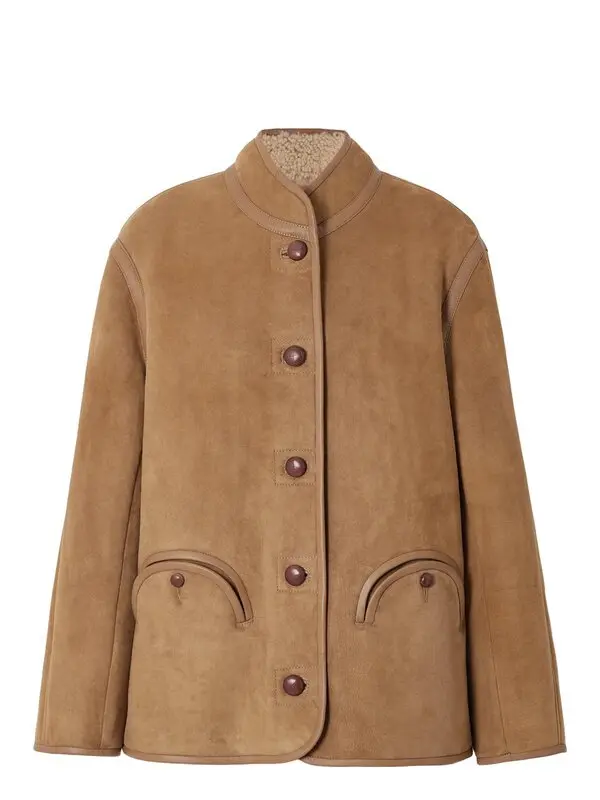BLAZÉ MILANO Tatoosh Shearling Jacket - Brown