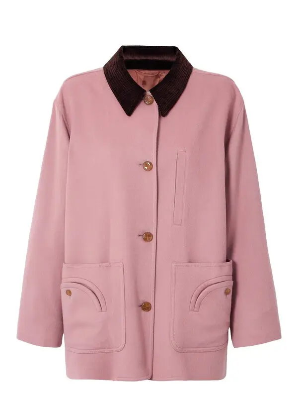 BLAZÉ MILANO Mystere Clelia Wool-cashmere Jacket - Pink