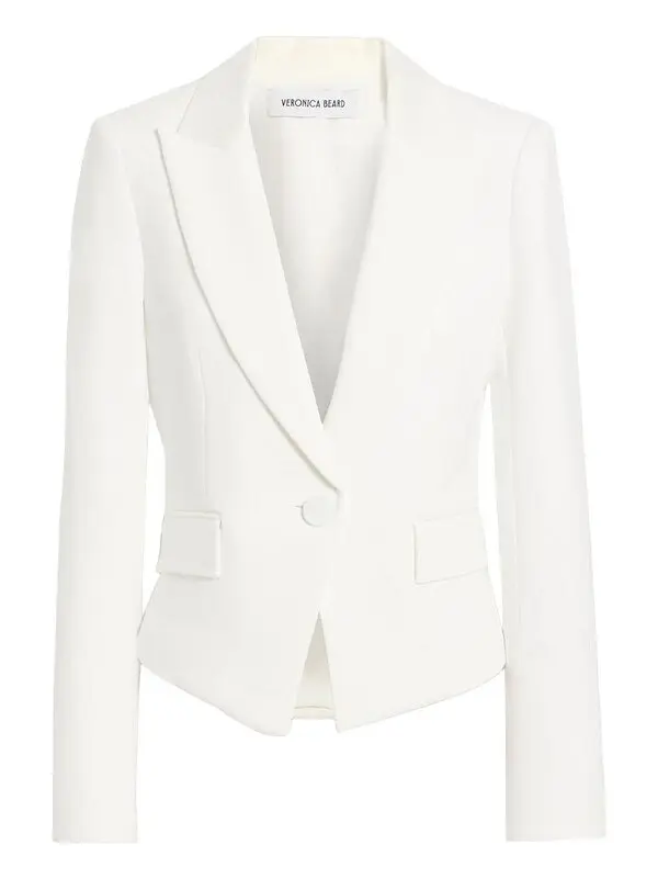 Veronica Beard Hosanna Crepe Blazer - White