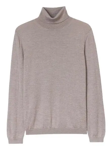 Gobi Cashmere Cashmere Silk Turtleneck Sweater - Taupe