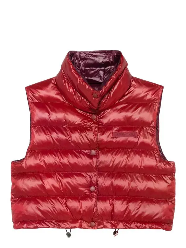 Patrizia Pepe Padded High-neck Jacket - Red