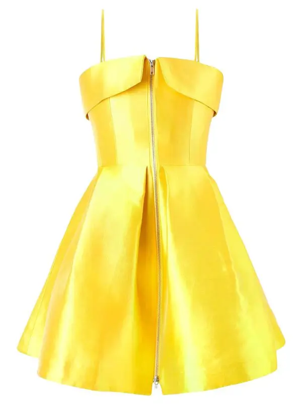 Alex Perry Orla Mini Dress - Yellow