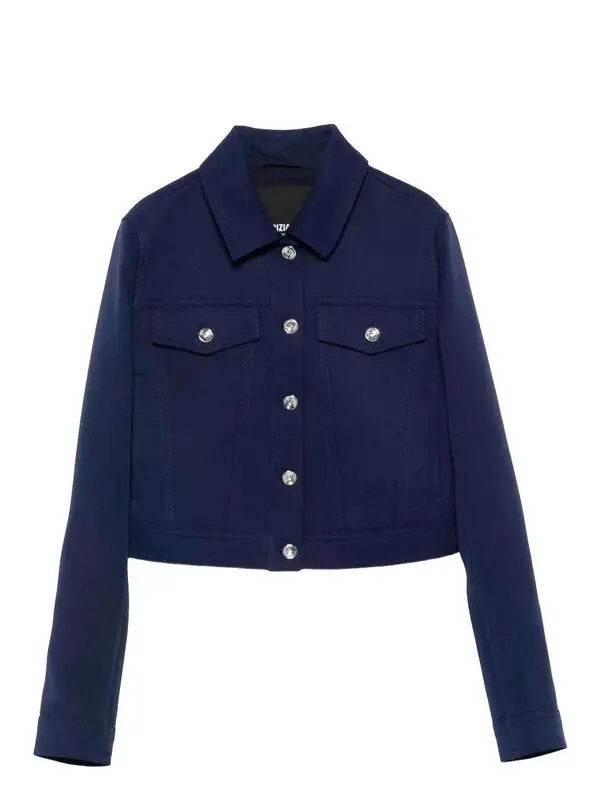 Patrizia Pepe Denim Effect Jacket - Blue