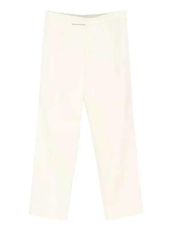 PT TORINO Pleated Wool Trousers - Neutrals