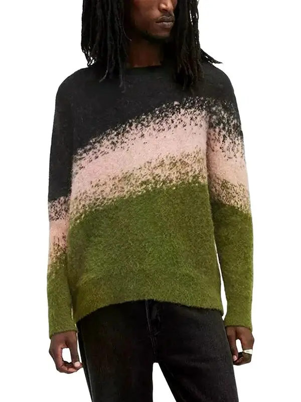 ALLSAINTS Ombré Crew-neck Sweater - Green