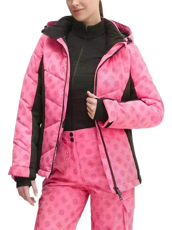 Guess Quilted Ski Jacket - Pink