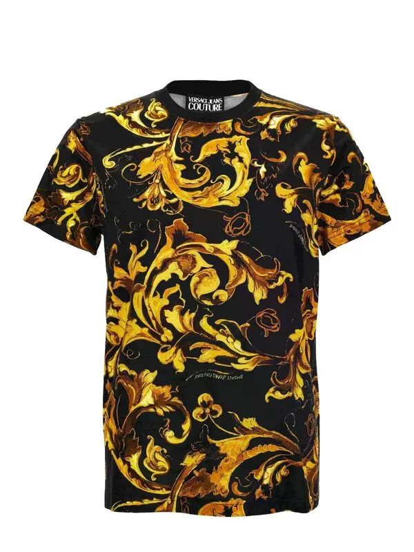 Versace Baroque-print T-shirt - Black