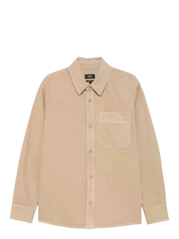 A.p.c. Pocket Button-down Jacket - Neutrals